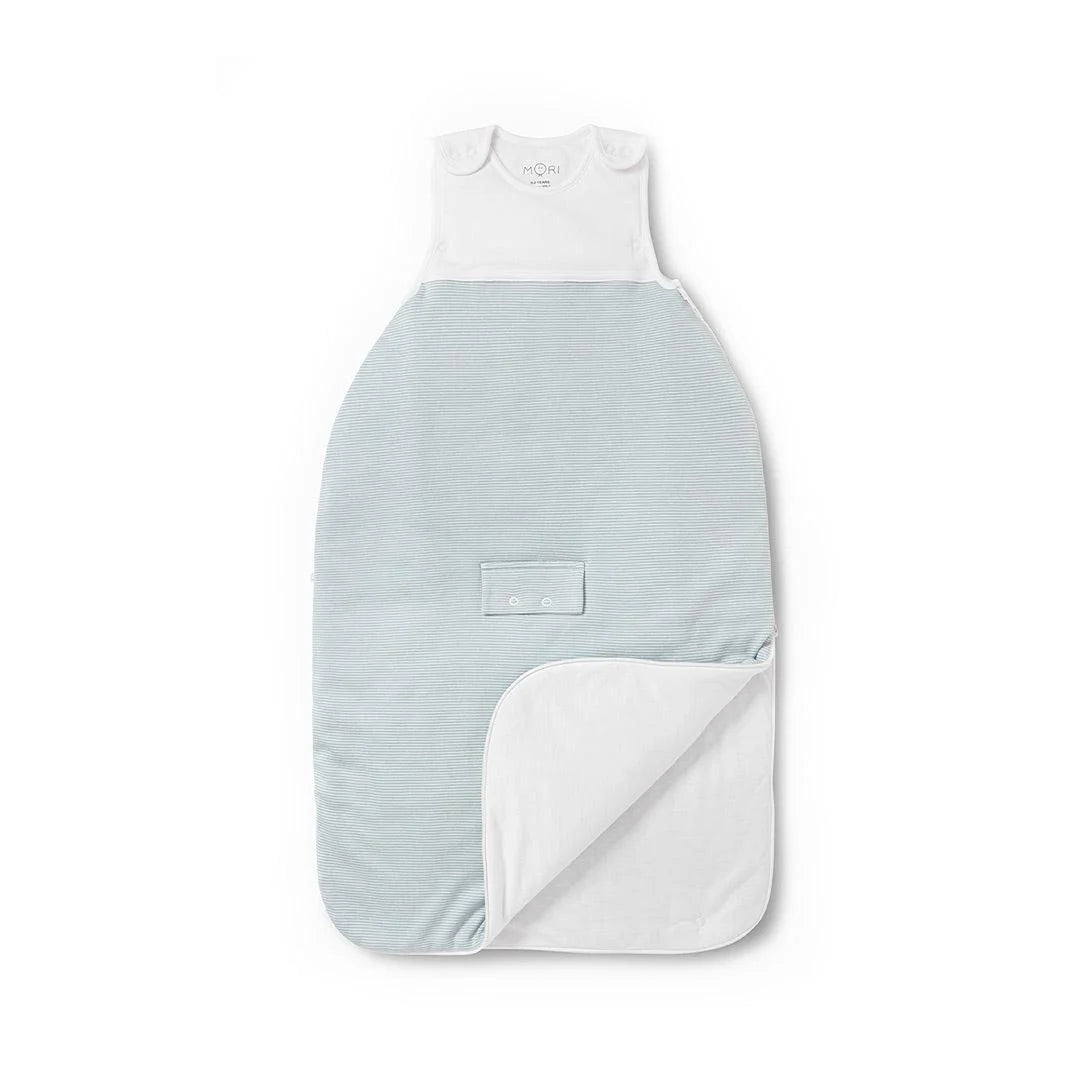 Personalised Baby Mori Sleeping Bag 2.5 Tog - Blue Stripe