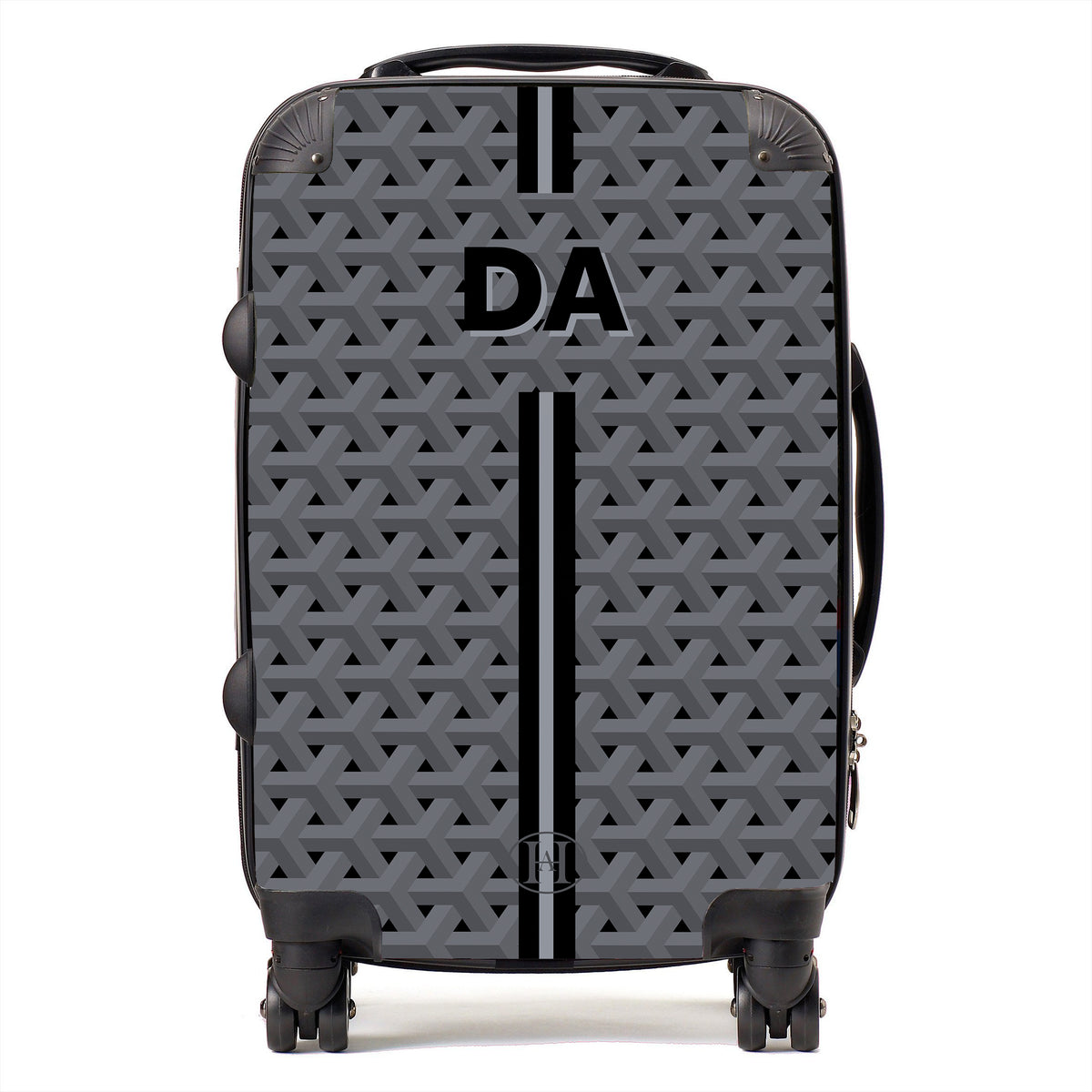 Personalised Printed Suitcase - Grey | HA Designs LTD